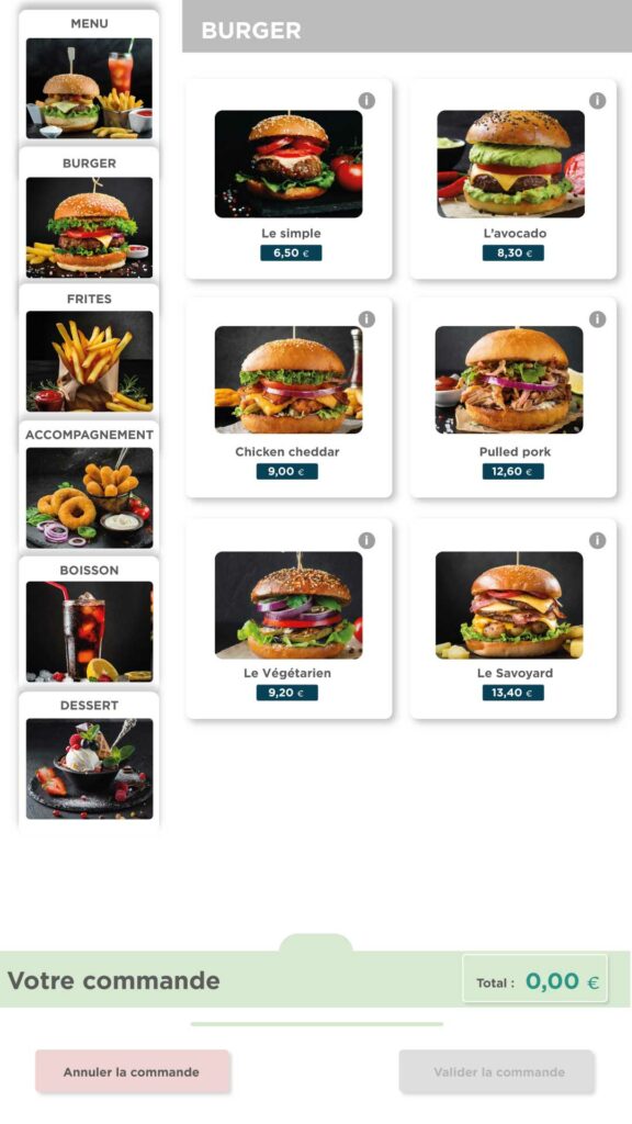 Bornes de commande restaurant - CashMag - Bornes tactiles